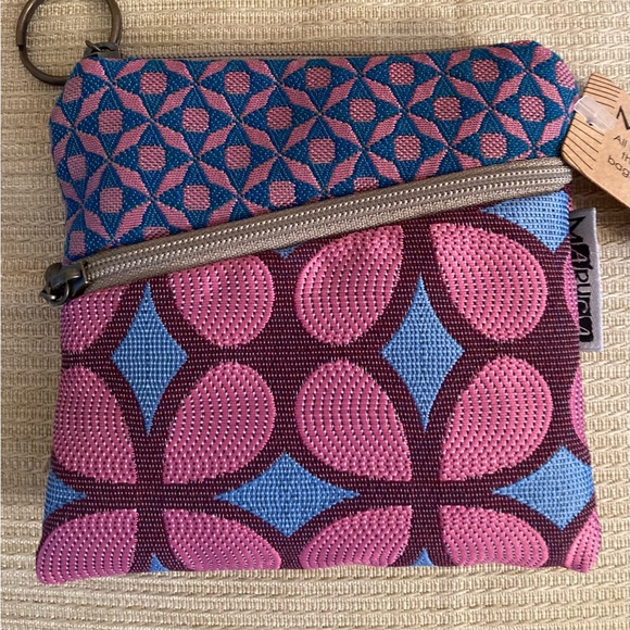 Maruca | Bags | Pink And Blue Patterned Maruca Womens Wallet | Poshmark